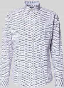 Fynch-Hatton Slim Fit Freizeithemd mit Logo-Stitching