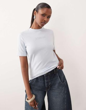 Barbour Nova - T-Shirt in Blassblau mit Logo