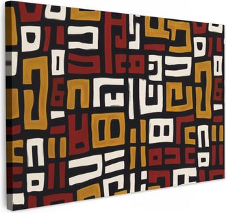 MuchoWow &copy; Leinwand Gro&szlig; 120x80 cm XXL Deko Schlafzimmer Aesthetic Leinwandbilder Wohnzimmer Gem&auml;lde Foto Geschenk Living Room Decoration Abstrakt - Muster - R