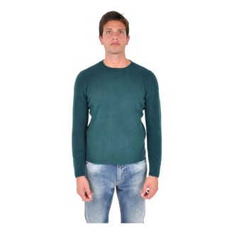 Drumohr Homme, Pulls, Vert, Taille: M Ribbed Crewneck