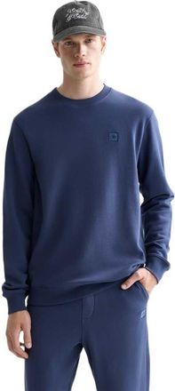 Scotch & Soda Herren Essential Badge Logo Crewneck Sweatshirt, Oceana, L