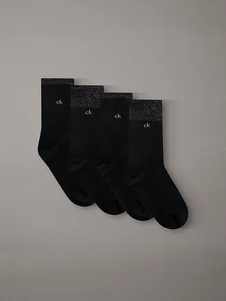 Calvin Klein Coffret cadeau avec 4 paires de socquettes métallisées