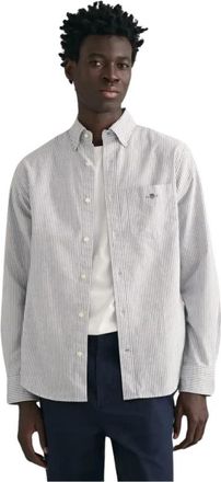 GANT Gestreiftes Oxford-Hemd - - Shirts - Herren - Blau - L