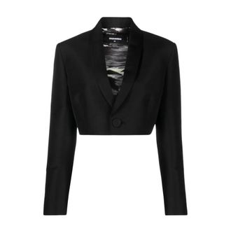 Dsquared2 Cropped Blazer - - Jackets - Damen - Schwarzk - M