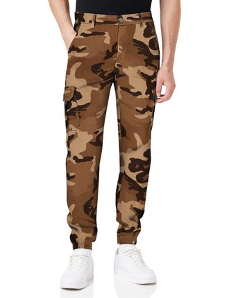 Urban Classics Herren Cargo Jogging Pants 2.0 Hose, darkground camo, 38