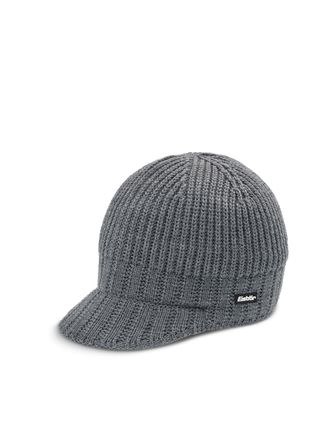 Eisb&auml;r M&uuml;tze Herren Paul 2.0 Cap Grau - Merino Winterm&uuml;tze f&uuml;r M&auml;nner - mit Fleece f&uuml;r Schutz gegen Wind & K&auml;lte - Strickm&uuml;tze mit Schirm Cap mit Visor Haube