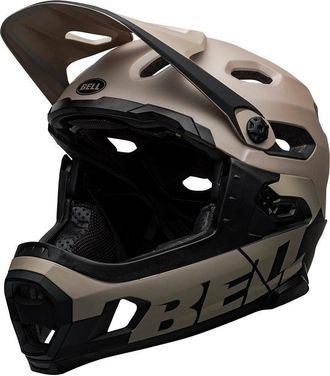 Bell Bell Unisex-Adult Super Dh MIPS Fahrradhelm, Matt/Gloss Sand/Schwarz, L 58-62cm