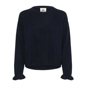 Karen by Simonsen Rundhals-Strickware - - Knitwear - Damen - Blau - XS