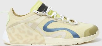 Stella McCartney Dropset Trainers, Woman, Sand/Halo Green Gold/White, Size: 4