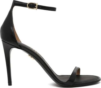 Ferragamo Femme, Chaussures, Noir, Taille: 35 1/2 EU Sandales &agrave; bride cheville en cuir