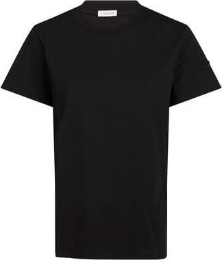 Moncler T-shirt uni &agrave; col rond en coton