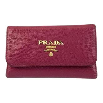 Prada Pre-owned Saffiano Leder Schl&uuml;sselm&auml;ppchen - - Pre-owned - Damen - Rosa - ONE SIZE