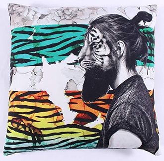 La Finesse Kissenbezug, Baumwolle, Farbige Textil, Einer Größe