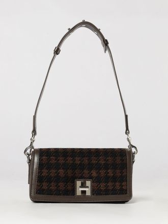 Hogan Mini sac &agrave; bandouli&egrave;re H-Turn en velours pied-de-poule avec logo H