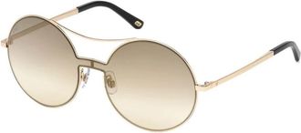 Web Eyewear Femme, Accessoires, Jaune, Taille: ONE Size Metal Aviator Lunettes de soleil