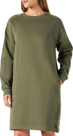 Camel Active Damen 391225/8F61 Kleid, Grey Olive, S