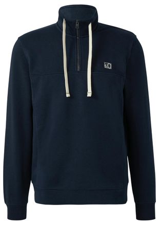 s.Oliver Sweatshirt mit Eingrifftaschen und Label-Patch