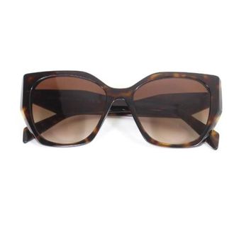 Prada Pre-owned Plastique lunettes-de-soleil - Femme - Pre-owned - Brun - Taille: ONE Size