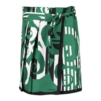 Max Mara Navigli Short Skirt - - Skirts - Damen - Gr&uuml;n - XS