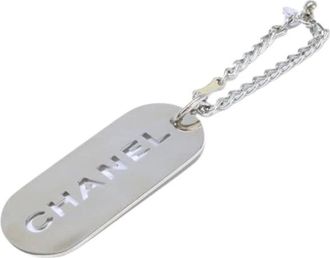 Chanel Porte-cl&eacute;s Pre-owned - Femme - Pre-owned - Gris - Taille: ONE Size