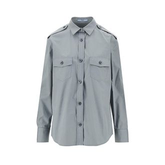 Prada Poplin shirt with utility details Woman 44