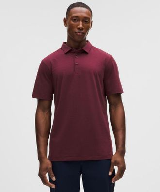 lululemon Polo manches courtes Evolution pour Hommes - Burgundy - Taille 2XL