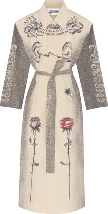 Jean Paul Gaultier Multi-Tattoo Trenchcoat mit Print - Nude