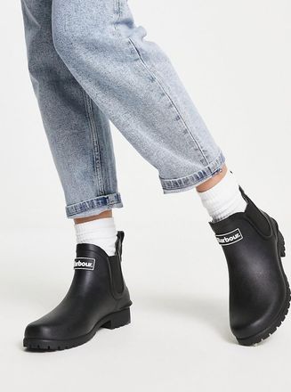 Barbour Wilton - Chelsea-Gummistiefel in Schwarz