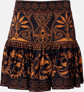 Farm Rio Mini-jupe Cornely Ainika brod&eacute;e