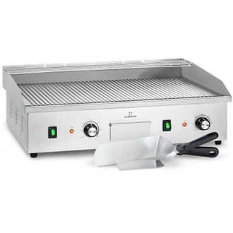 Klarstein Klarstein - Barbecue &eacute;lectrique 2x2200W - Plaque de cuisson 73x42cm - Plage de temp&eacute;rature 50-300&deg;C - Protection anti-projections