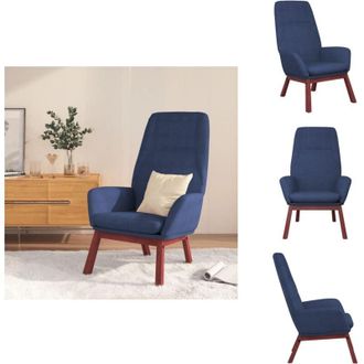 vidaXL Relaxsessel Blau Stoff - Entspannungsstuhl - Entspannungsstühle - Stuhl - Sessel