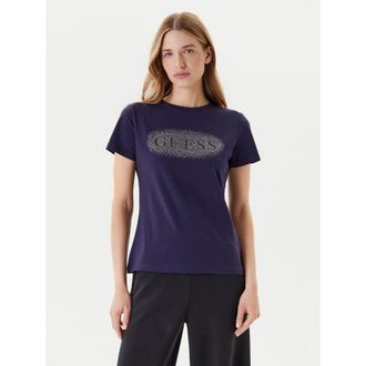 Guess T-Shirt V5YI08 J1314 Dunkelblau Regular Fit