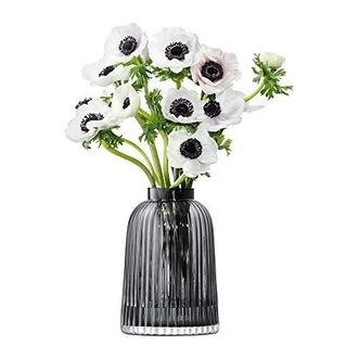 LSA International PT03 Vase Pleat, hauteur 20 cm, gris
