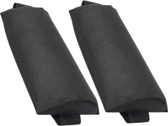 IFUNDOM 2 Stück Outdoor Kopfstützkissen für Klapp liegestuhl Elastische Befestigung Ergonomisches Nackenstützkissen für Garten Terrasse Patio Schwarz Bequem u