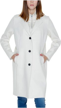 Street One Femme, Manteaux, Blanc, Taille: 44 FR Manteau Femme Blanc Uni Boutonné