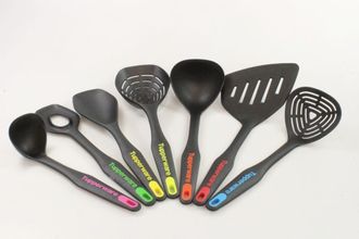Tupperware Griffbereit Sch&ouml;pf-, Schaum-Servier-Sch&ouml;pf, R&uuml;hrl&ouml;ffel, Wender - 7-teiliges K&uuml;chenutensilien-Set aus Kunststoff - Sp&uuml;lmaschinenfest, bis 200 Grad hitz