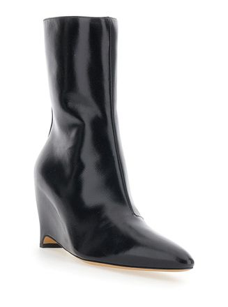 Maison Margiela Womens Ankle Boots Black Leather Sheep