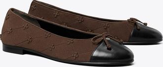 Tory Burch Bunny Knot Ballerina mit Zehenkappe