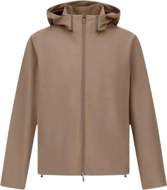Herno Homme, Vestes, Beige, Taille: 2XL Veste zipp&eacute;e &agrave; capuche