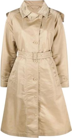 Moncler Femme, Manteaux, Beige, Taille: 40 FR Trench Manteaux
