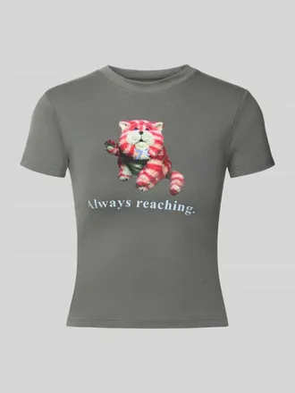 Daisy Street Slim Fit T-Shirt mit Motiv-Print