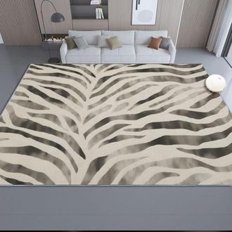 Generic Beige Tapis de Bain antid&eacute;rapant, Moquette d&eacute;coratifs Aquarelle Abstrait Imprim&eacute; Animal Motif r&eacute;sistant &agrave; la d&eacute;coloration Hydrofuge pour Salon Chambre