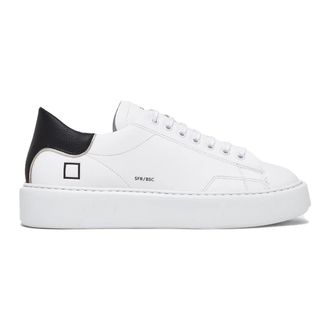 D.A.T.E. D.a.t.e., Femme, Chaussures, Blanc, Taille: 36 EU Baskets Blanches avec Détails en Cuir