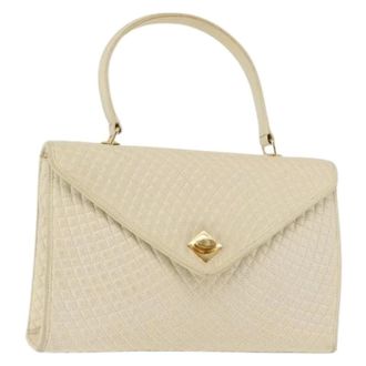 Bally Sac &agrave; main en cuir Pre-owned - Femme - Pre-owned - Beige - Taille: ONE Size