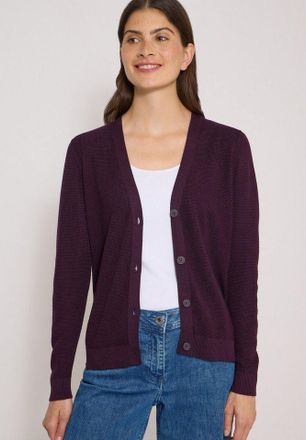 Cecil Strickjacke mit Struktur in Waffeloptik