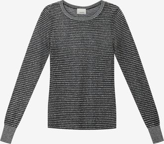 Isabel Marant Pull Cenaya - Femme - Noir Et Argent&eacute; - Taille34 - Isabel Marant