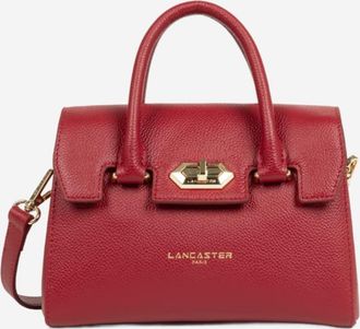 Lancaster Handtasche Lancaster Sac main A rabat avec fermoir Mini Milano Cosmos Carmin