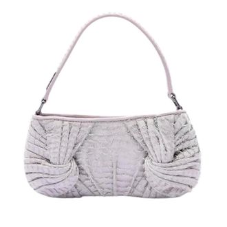Burberry Sac bandouli&egrave;re en cuir dagneau &agrave; franges Pre-owned - Femme - Pre-owned - Violet - Taille: ONE Size