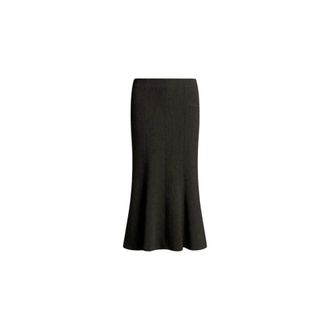 Alberta Ferretti Jupe Midi &Eacute;vas&eacute;e - Femme - Jupes - Gris - Taille: 40 FR