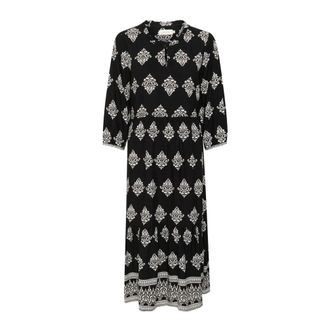 Cream CRTiah Flounce Dress - - Dresses - Damen - Schwarzk - 2XL